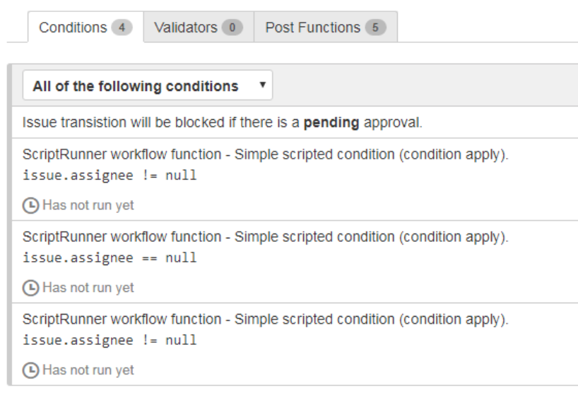Solved: Workflow transition's script condition doesn't wor...