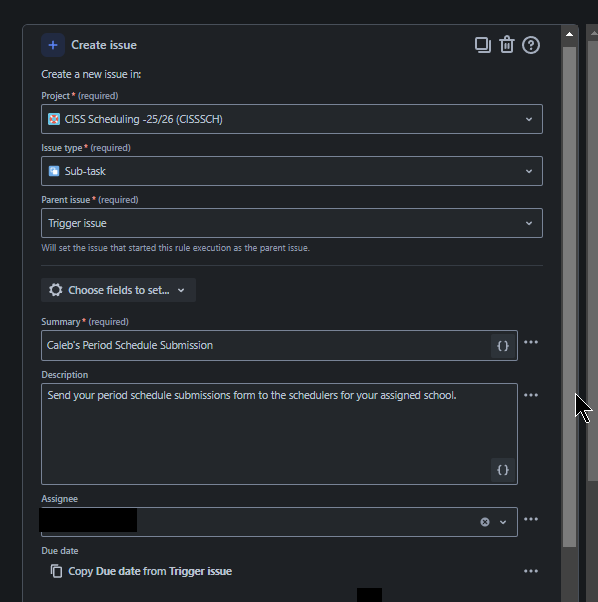 Automation error regarding rule actor Automation error regarding rule actor