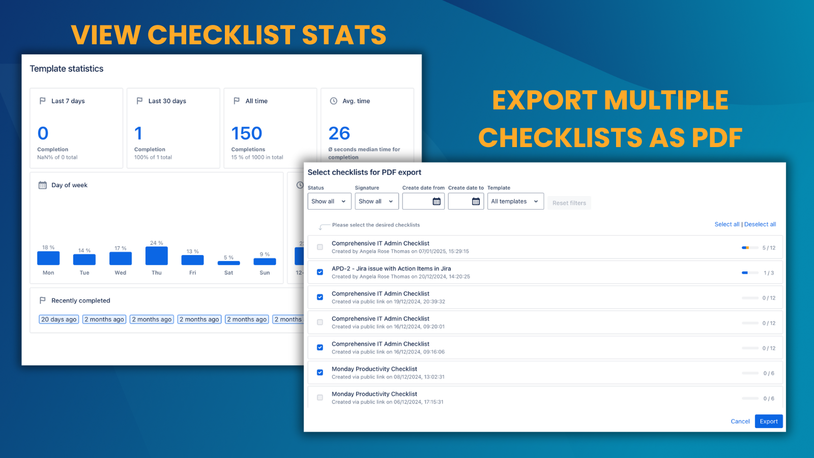 4 Crucial Questions your Checklist Data must answe... - Atlassian Community