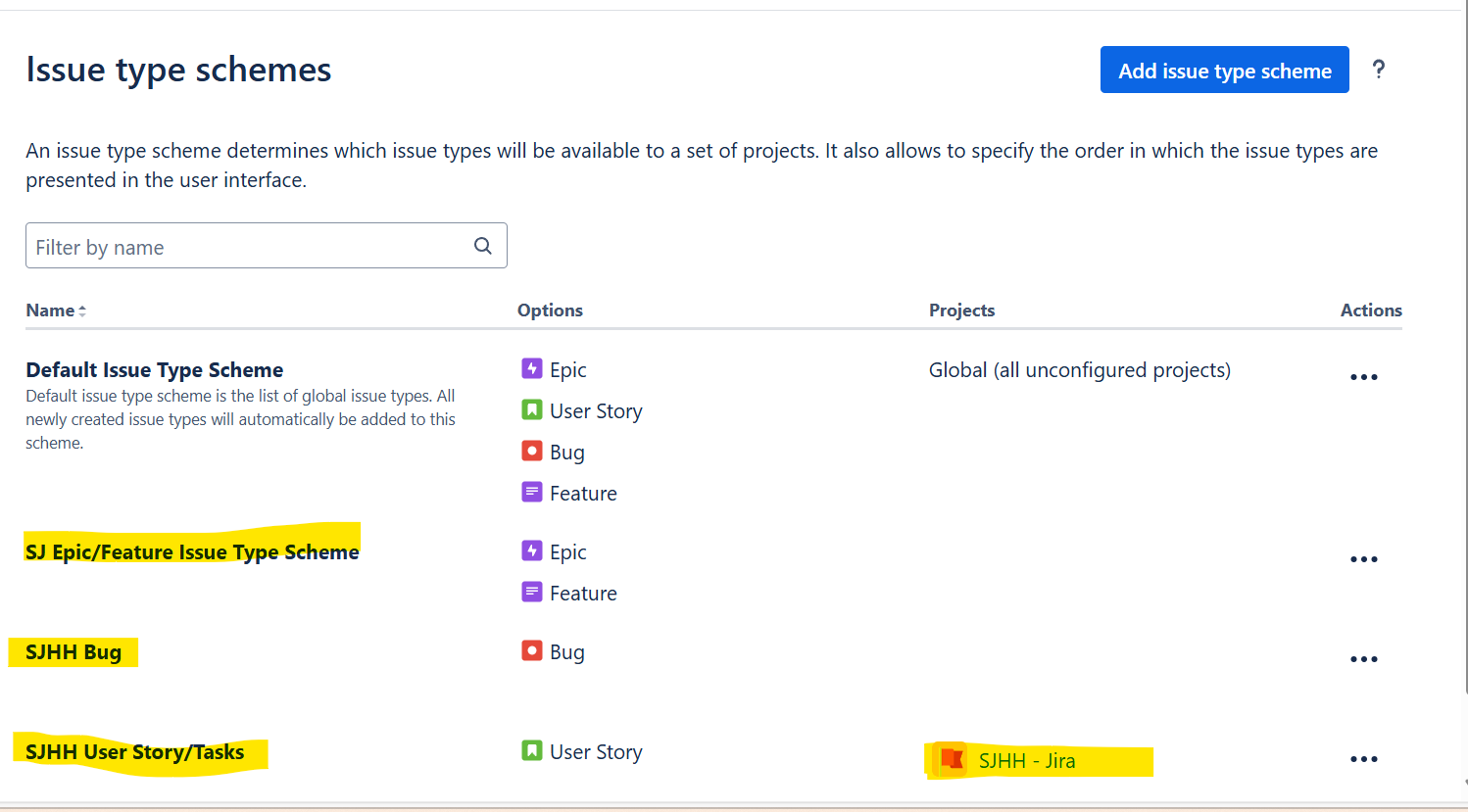 How to associate one project with multiple issue t...