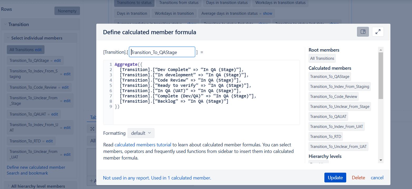 Solved: EazyBI - Transition from Status A,B,C to Status D