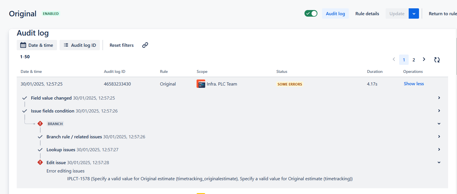 Solved: Sum up the original time estimate Field