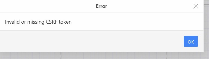 Glify - Invalid or missing CSRF token