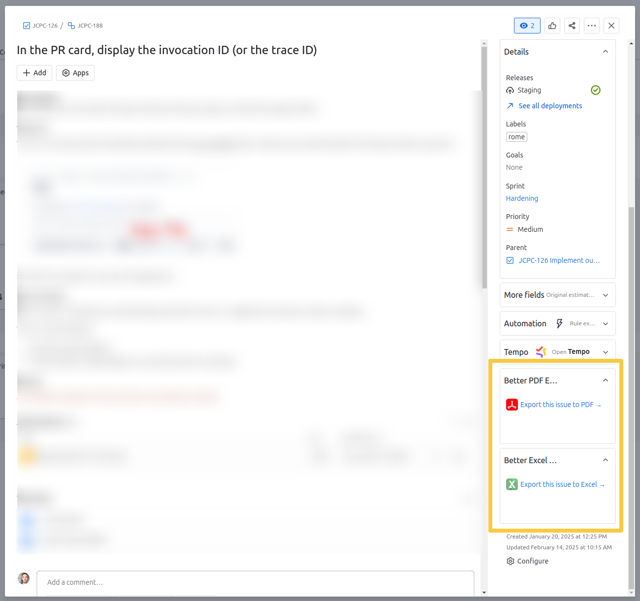 Is it possible to add a third panel/box to the Jir...