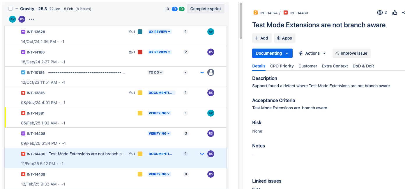 User Story Name is not Rendering When Viewing it i...