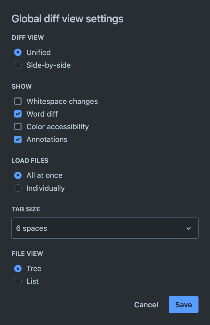 Why was PR view changed to show only single file i...