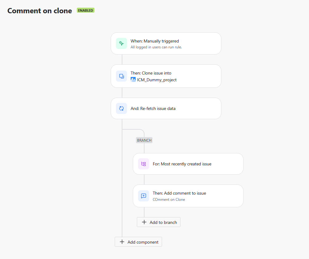 Solved: How to add a comment to a cloned issue via automat...