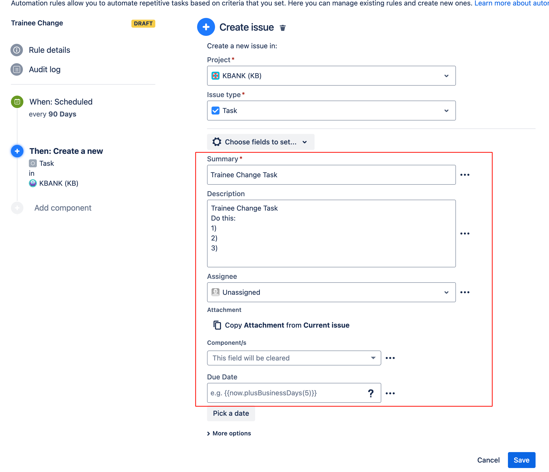 How can I automate the creation of Jira tasks for ...