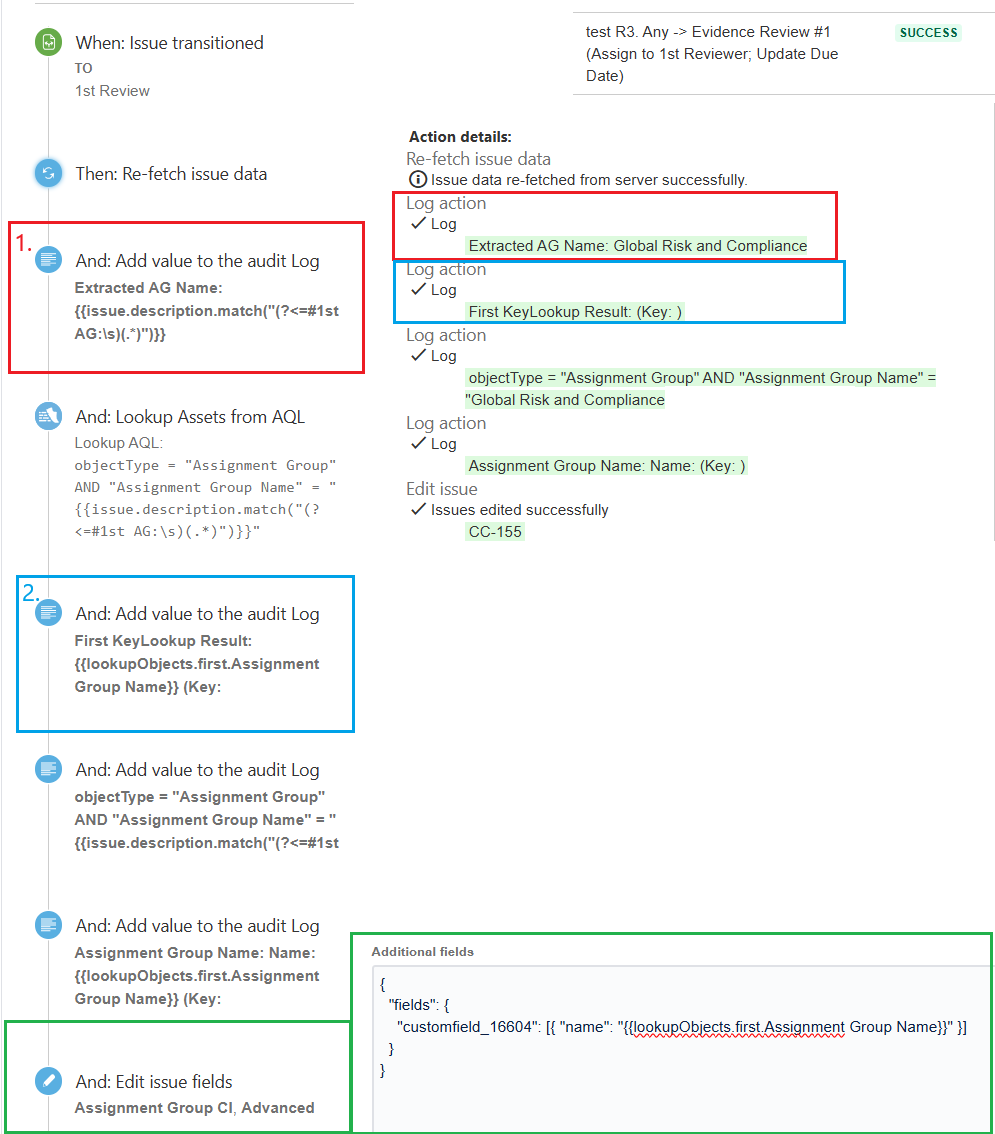 Automation Rule is not populating Asset Custom fie...
