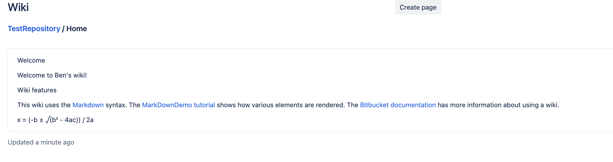 how to represent math formula in markdown in bitbu...