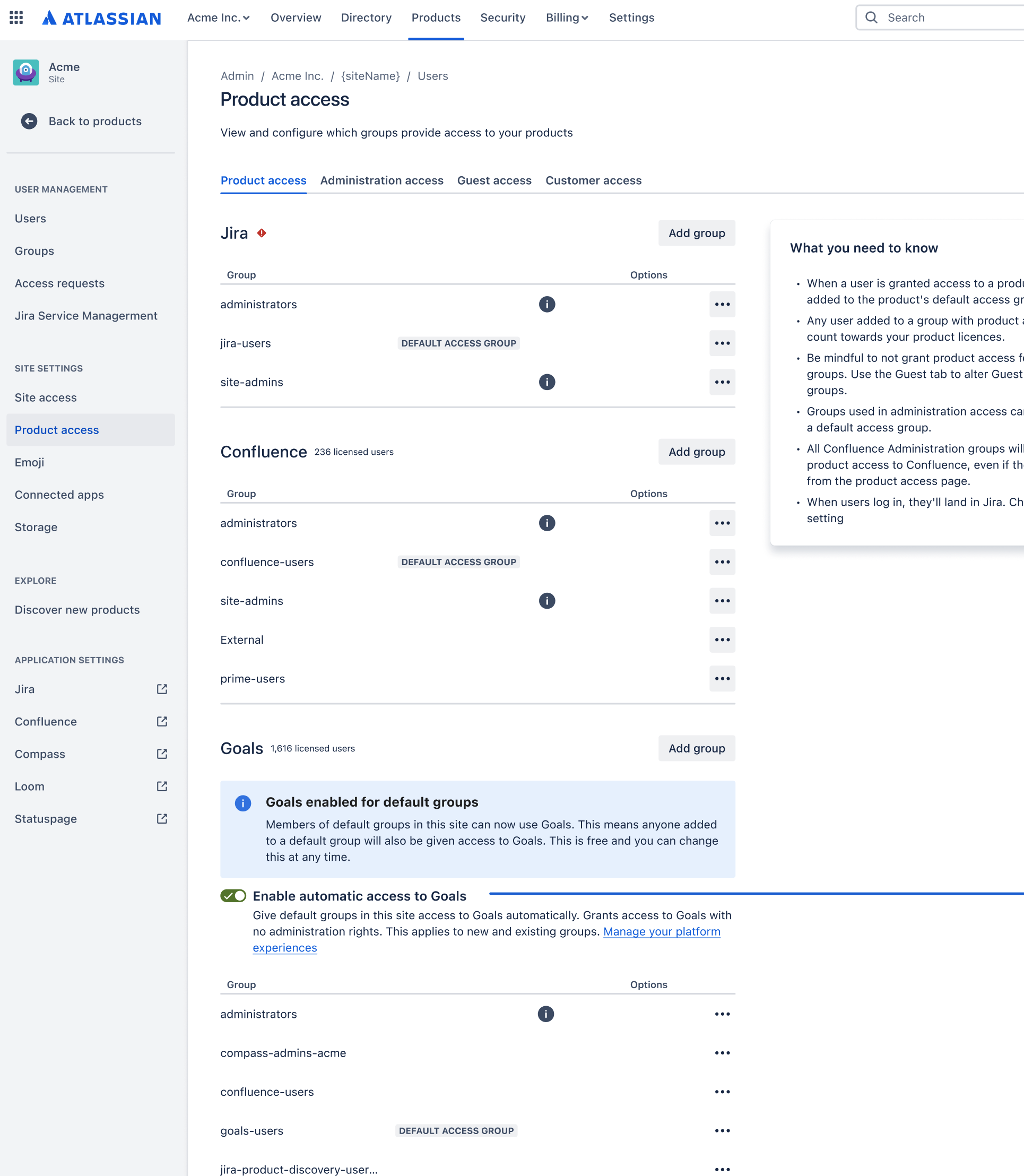 Atlassian Projects and Goals access management is ... - Atlassian Community