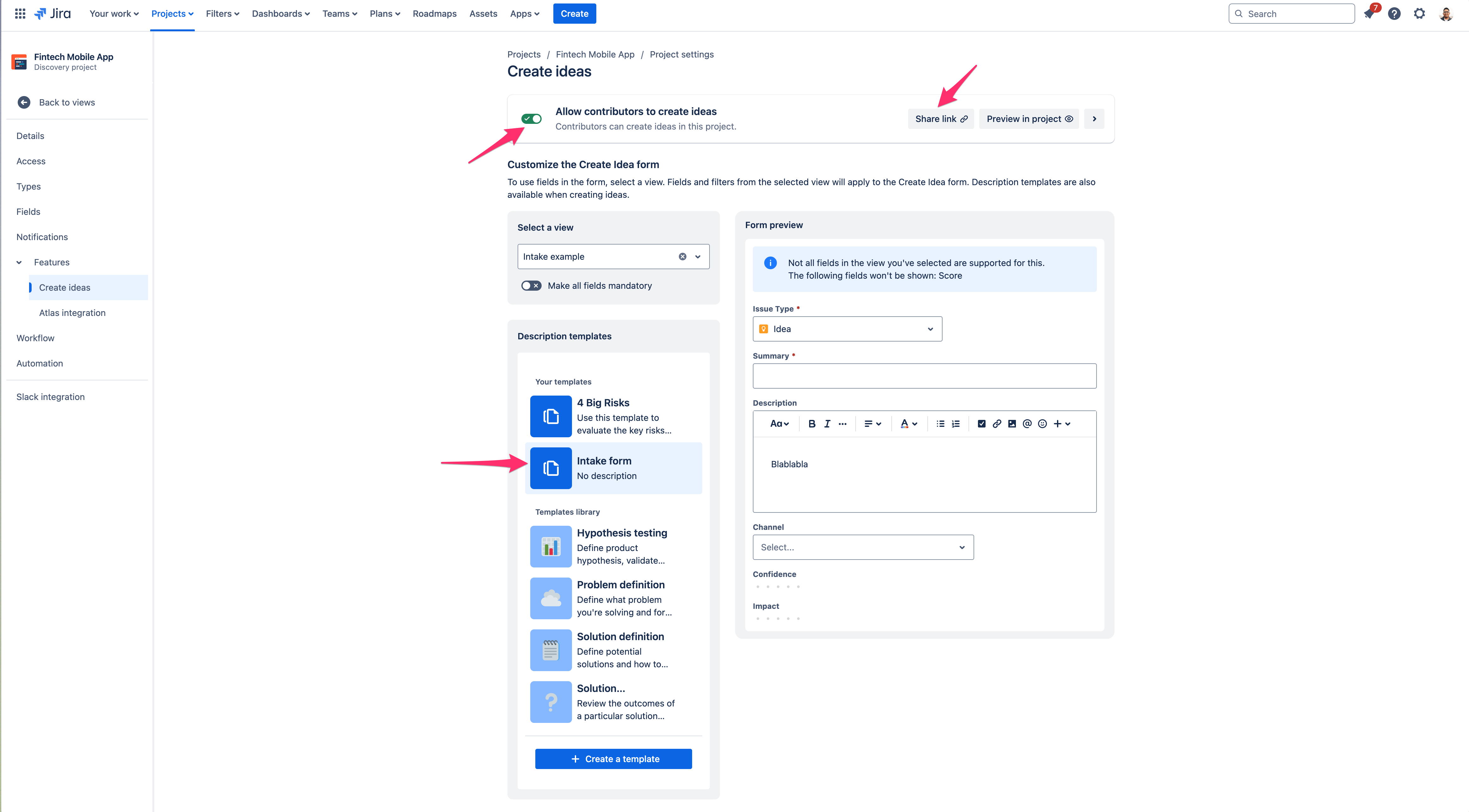 Solved: Trigger idea form when clicking create idea?