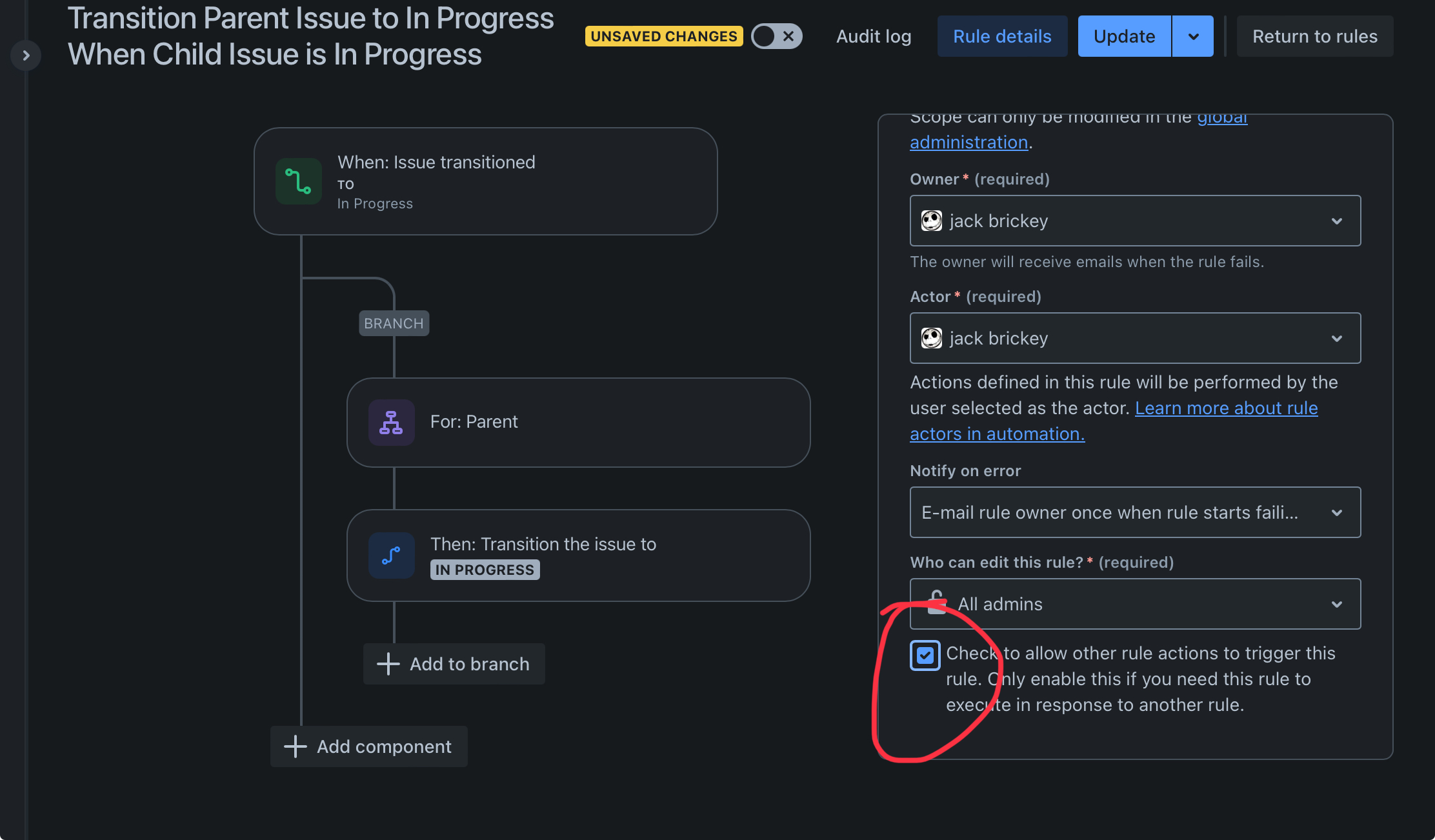 Solved: Can i move a Epic status "in progress" when child ...