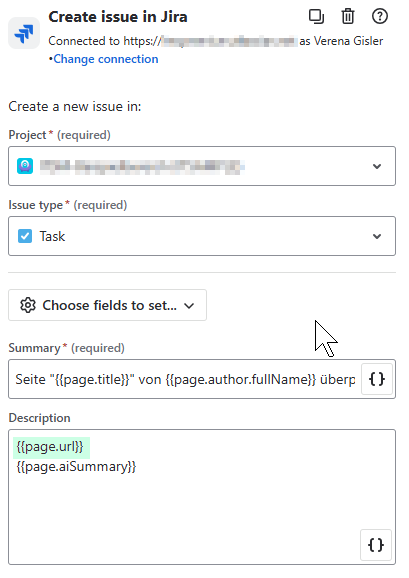 Solved: How can I pass down confluence link during task cr...
