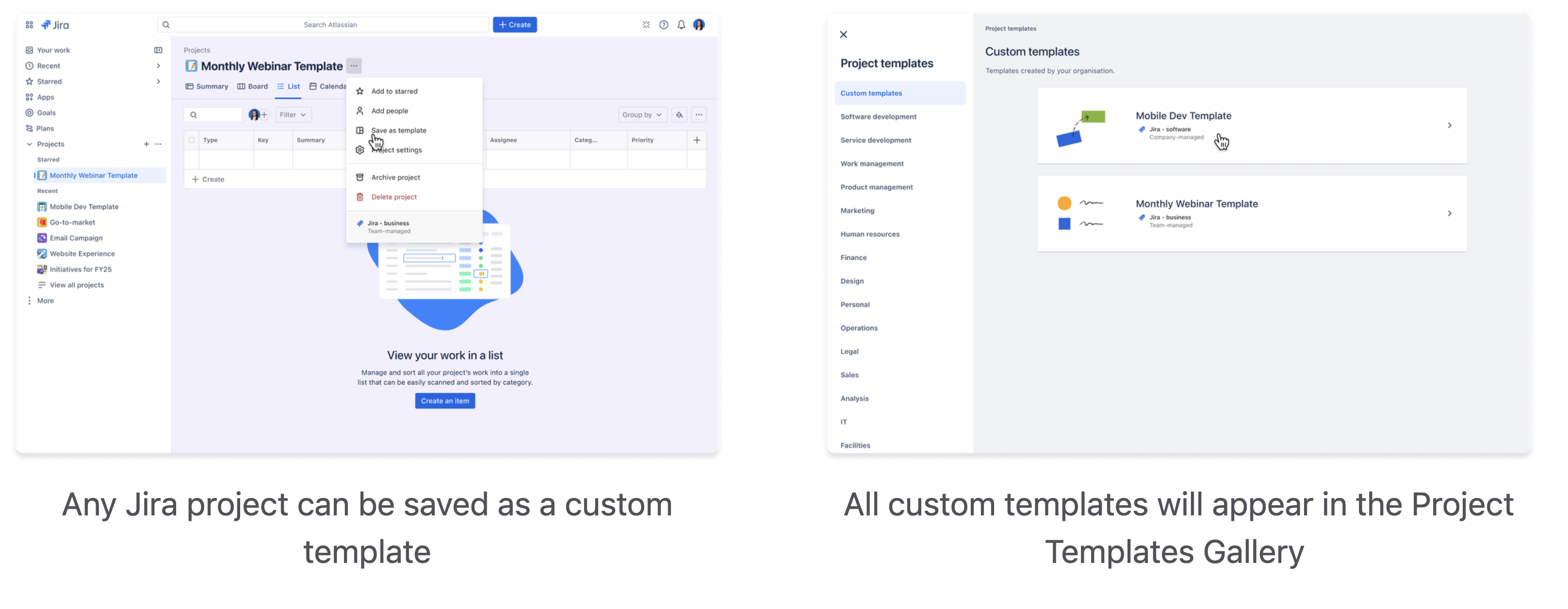 (Closed) Custom Project Templates for Jira - Early... - Atlassian Community