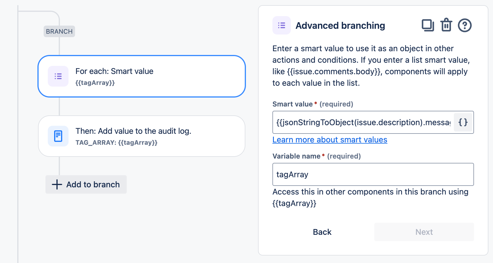 Guide on JSON Data Handling of Atlassian Cloud Automation Smart Values using Functions