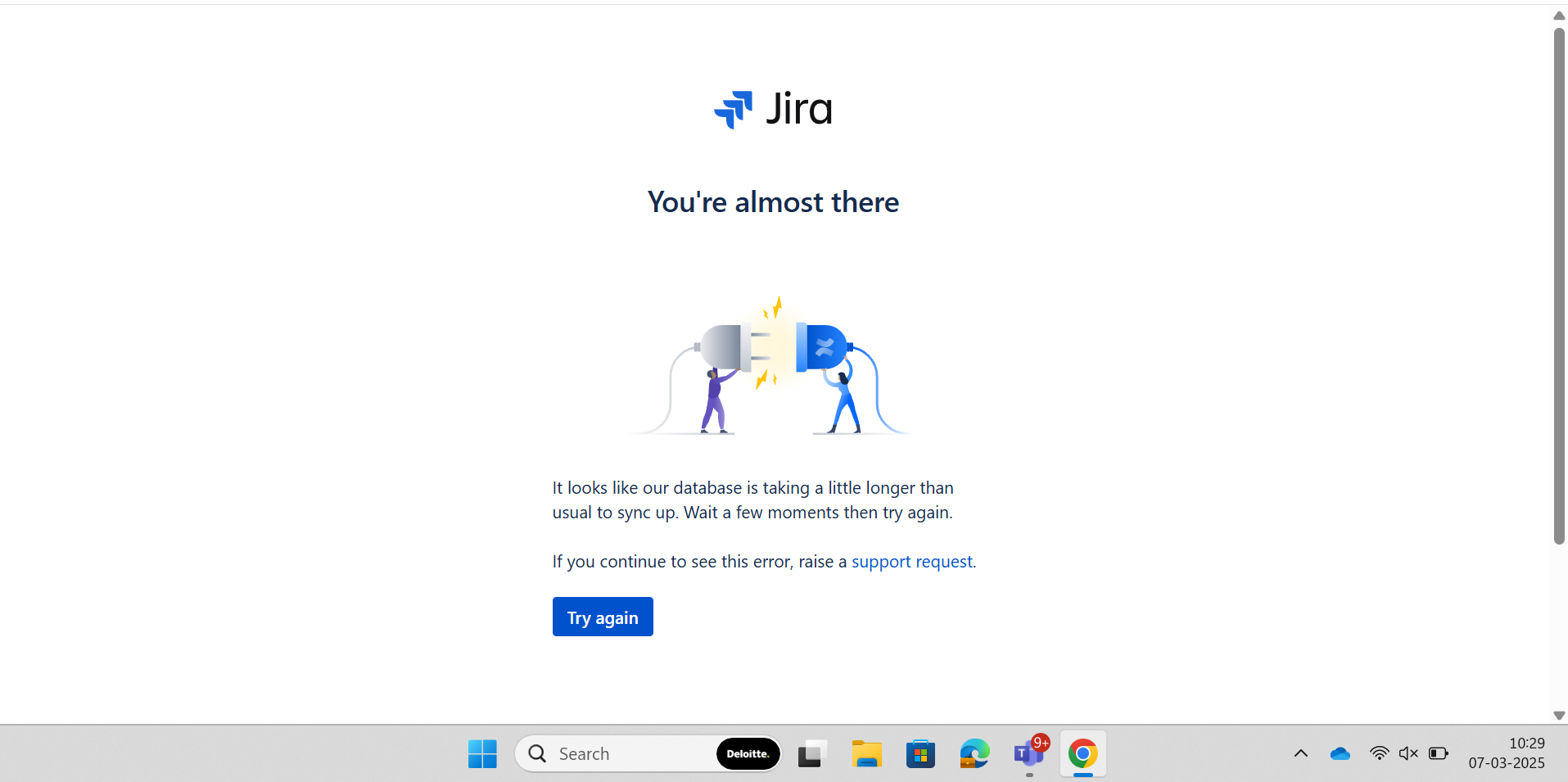 not able to access JIRA instance.