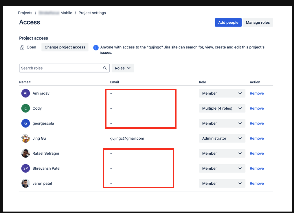 how to give access of backlog board to a team memb...