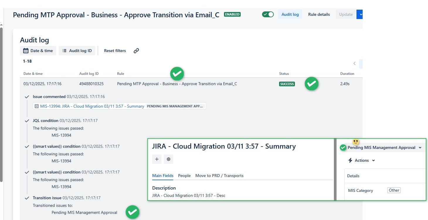 Solved: Automation For JIRA "transition" to target Status ...