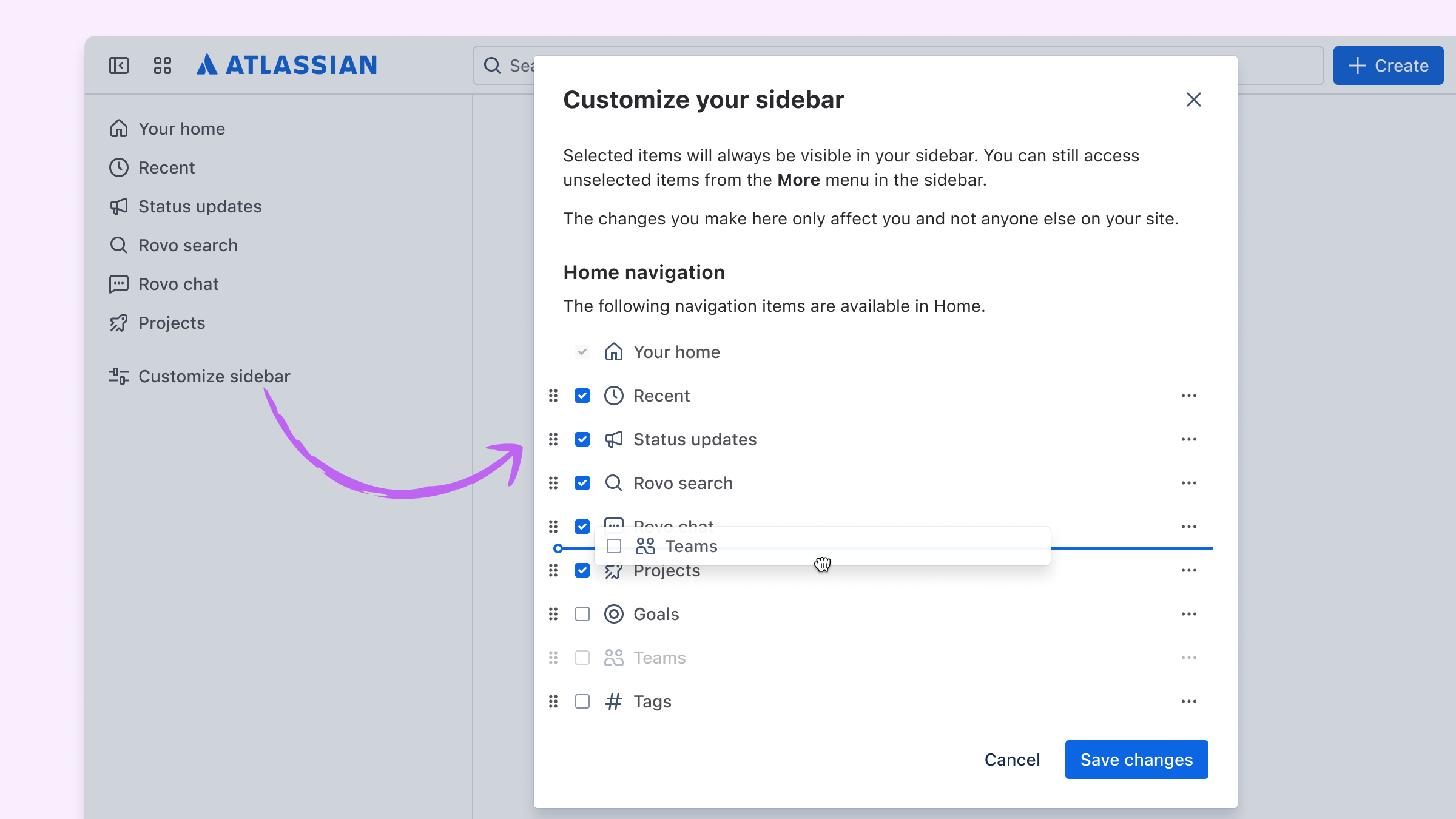 Explore Atlassian Home’s new navigation