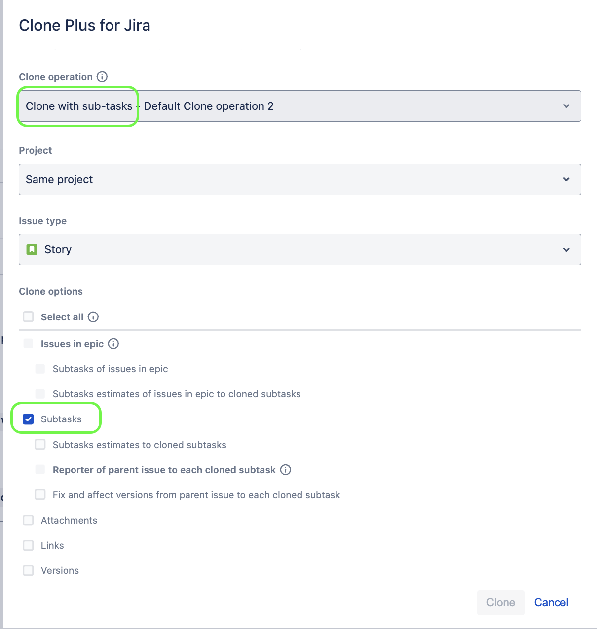 Solved: Clone Issue - Default setting for sub-tasks Solved: Clone Issue - Default setting for sub-tasks