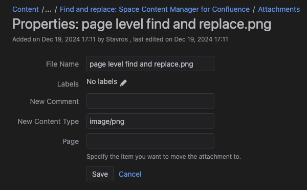 Review option in attachments