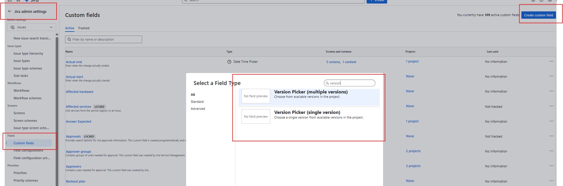 Solved: Bug issue type: adding a field "Found in Version"