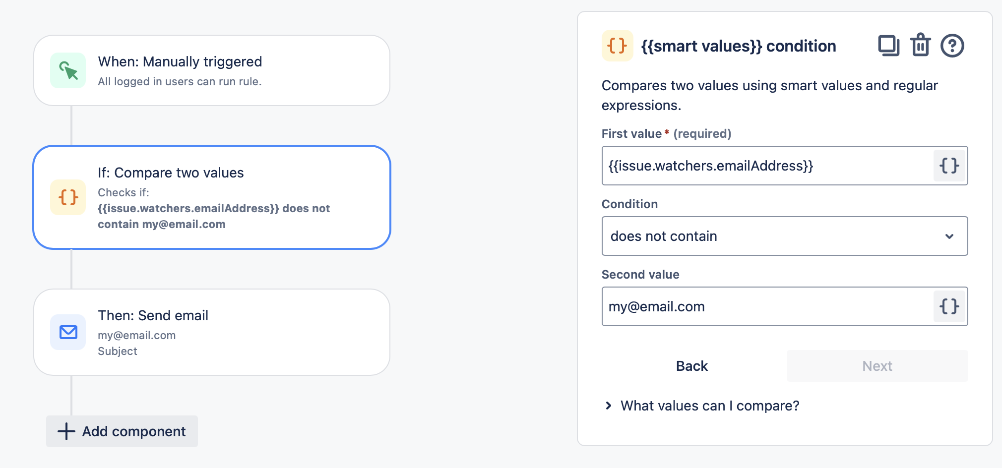 Solved: Jira automation help | Smart values or else?