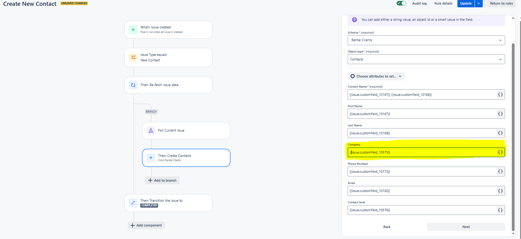 How to create and asset via automation that includ...