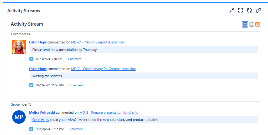 Solved: How do I filter out issuess commented on by a spec...