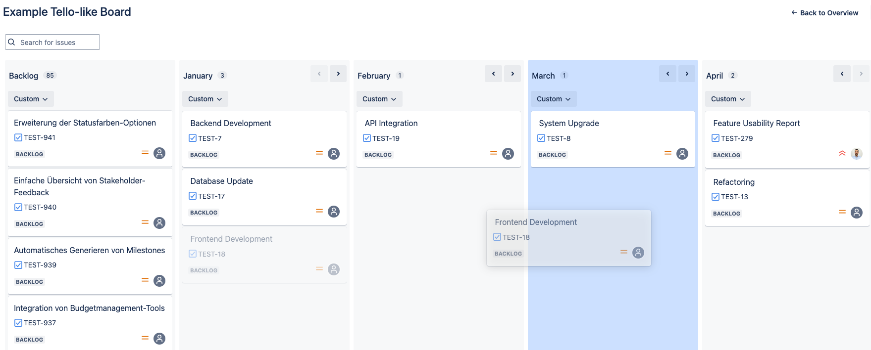 How to set up a Trello-like board and lists instea...