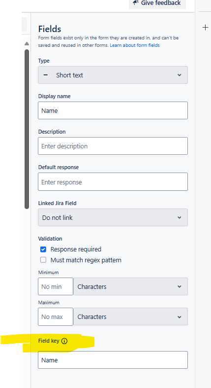 Using the new Forms smart value to create an Asset...
