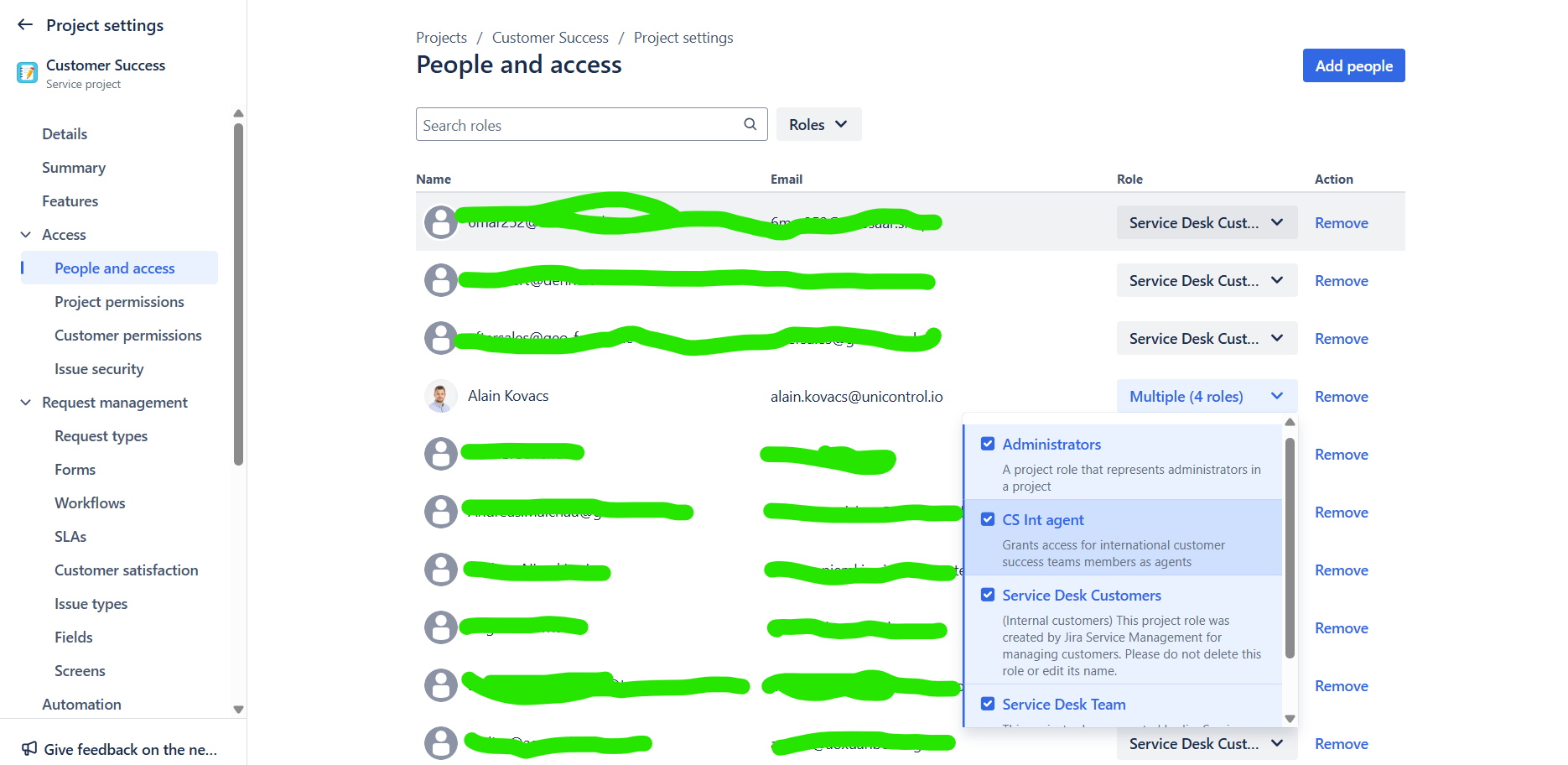 Solved: Can't access request types