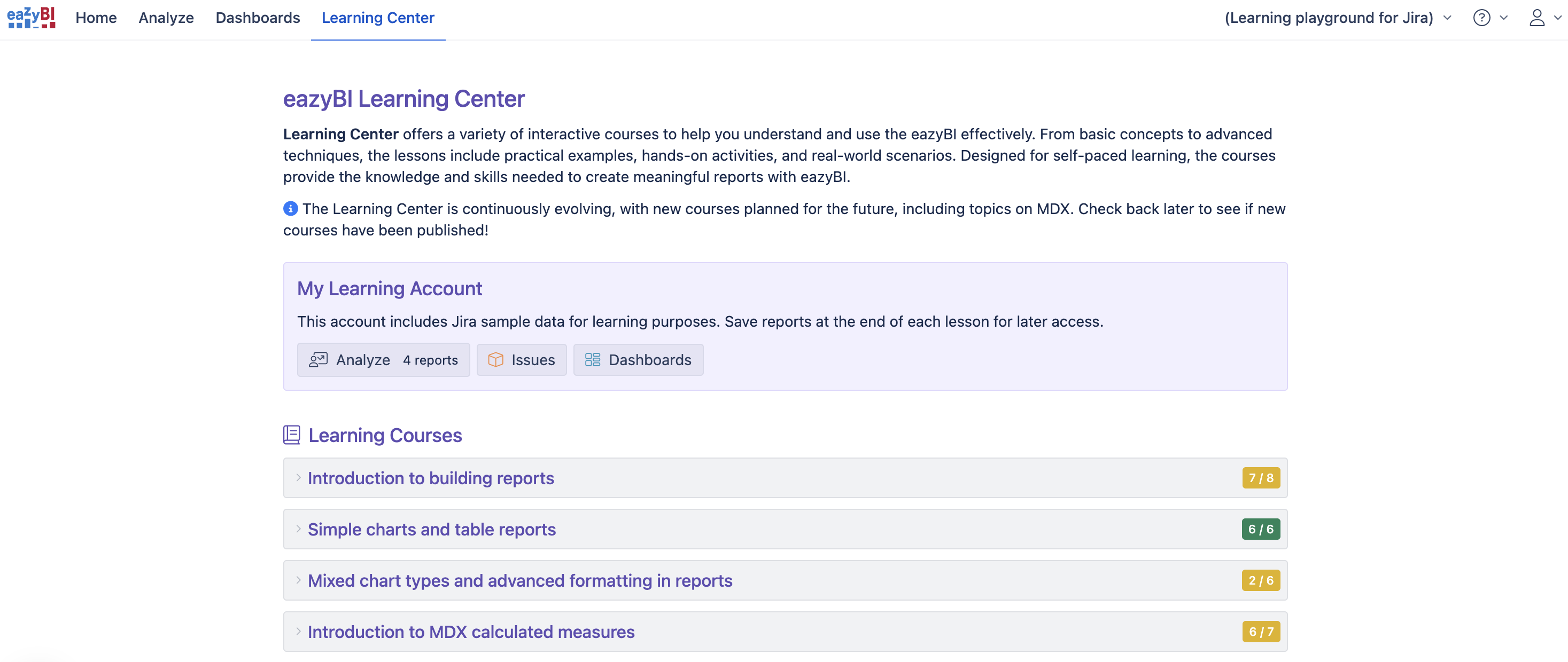 New MDX Course in the eazyBI Learning Center! - Atlassian Community