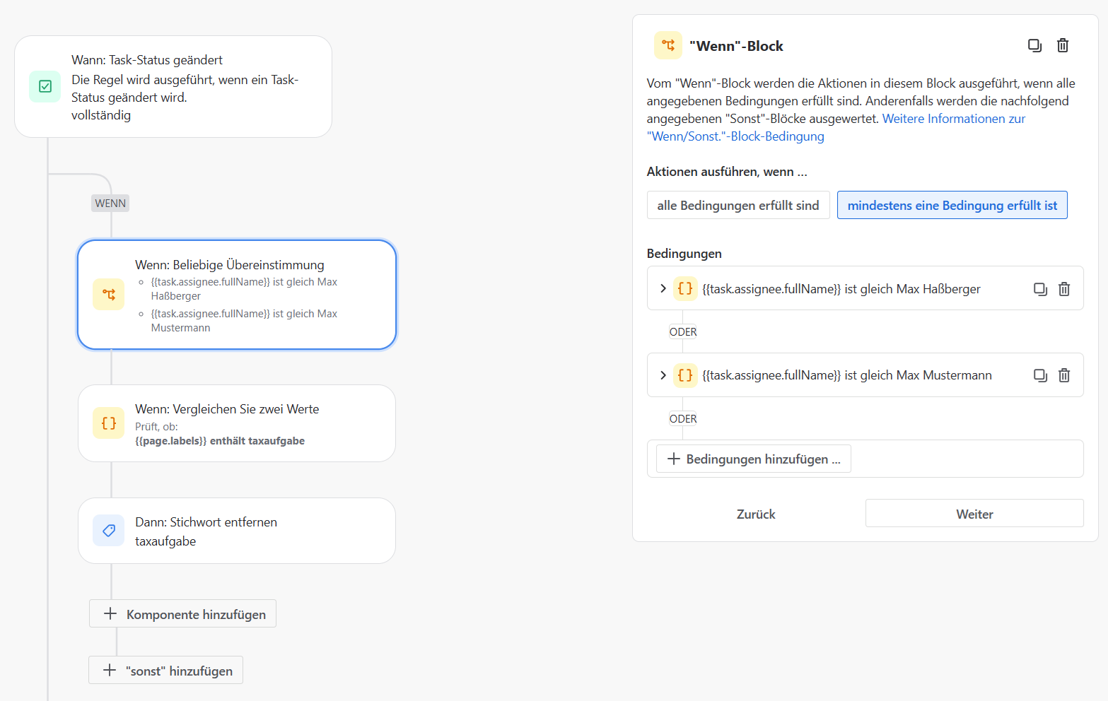 Solved: Confluence Automation - Condition {{task.assignee....
