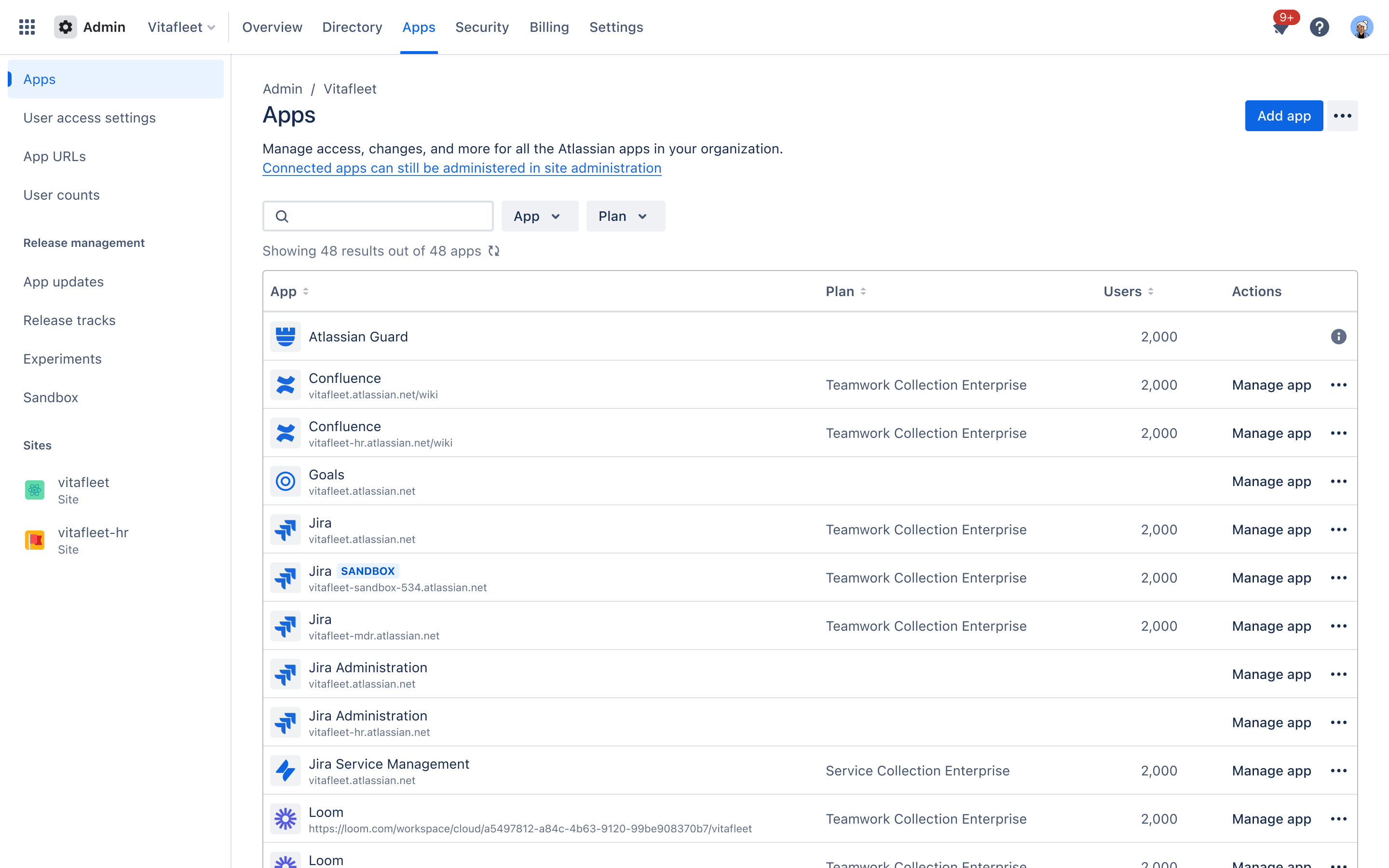 Atlassian Administration terminology change from “products” to “apps”