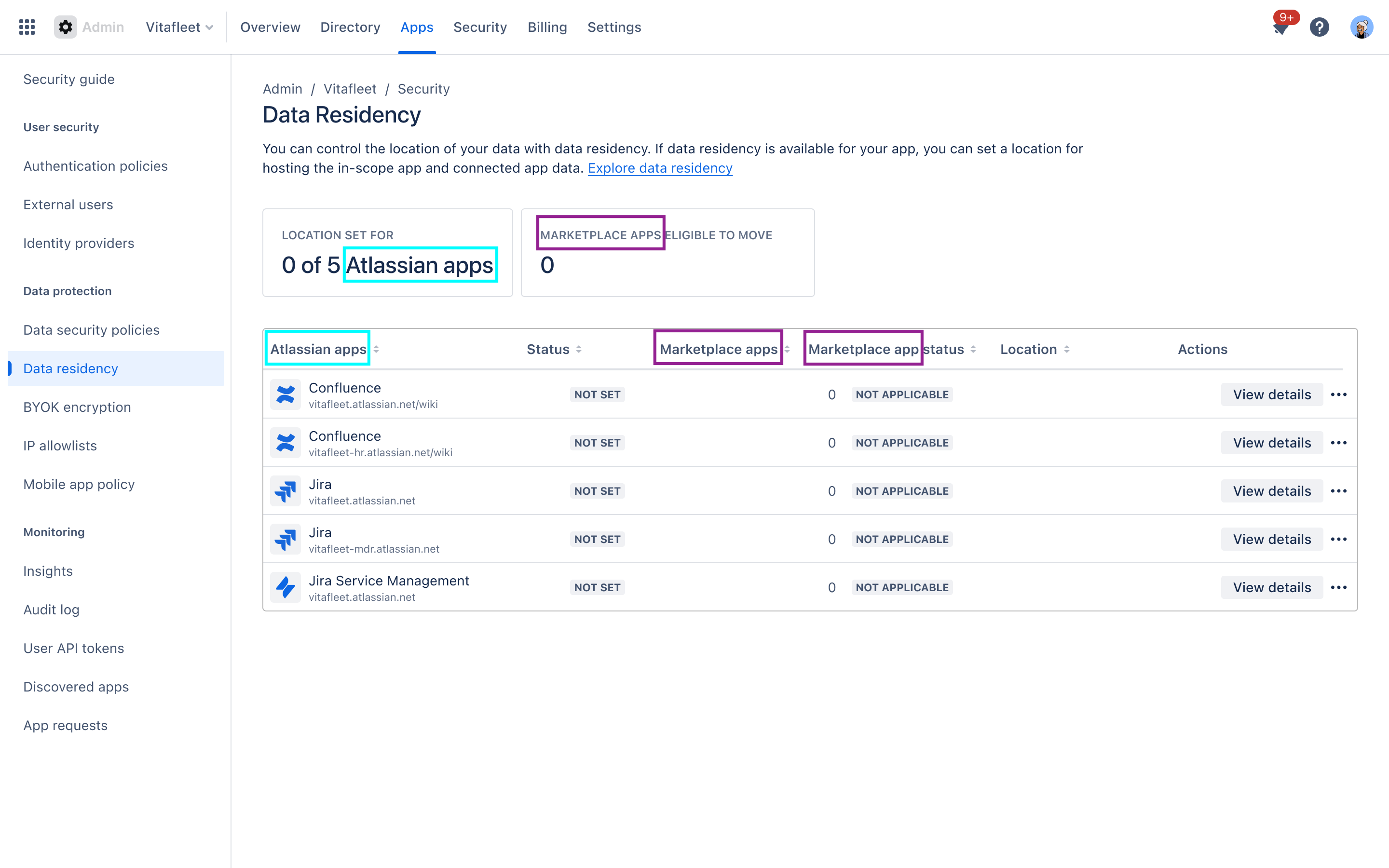 Atlassian Administration terminology change from “products” to “apps”