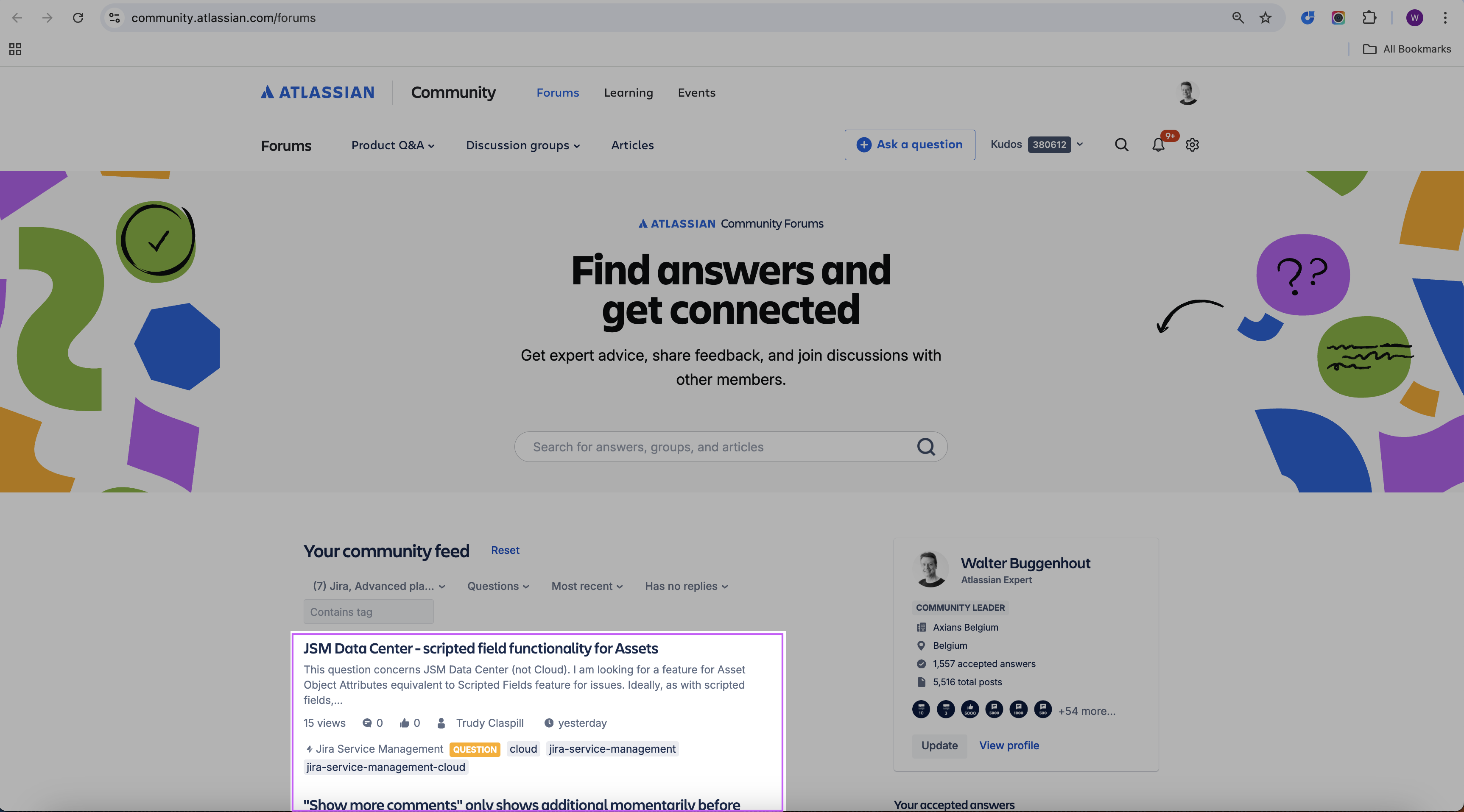 Could the size of the community banner on the Foru...