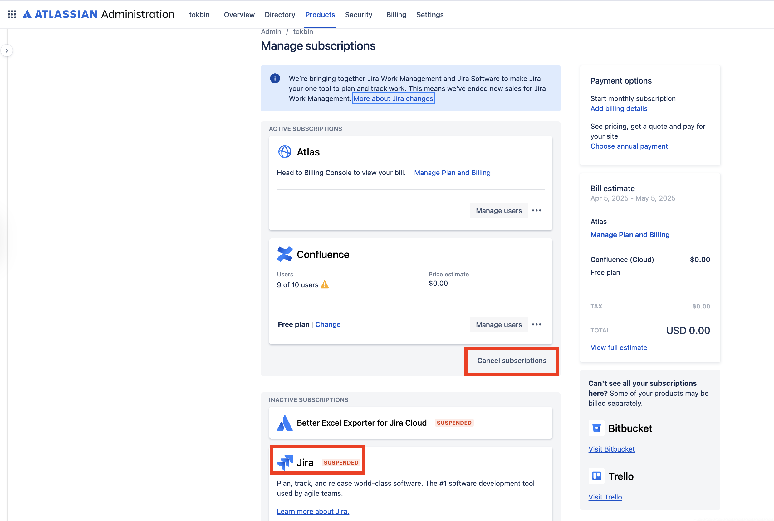 Solved: reactivate jira account when is already suspended