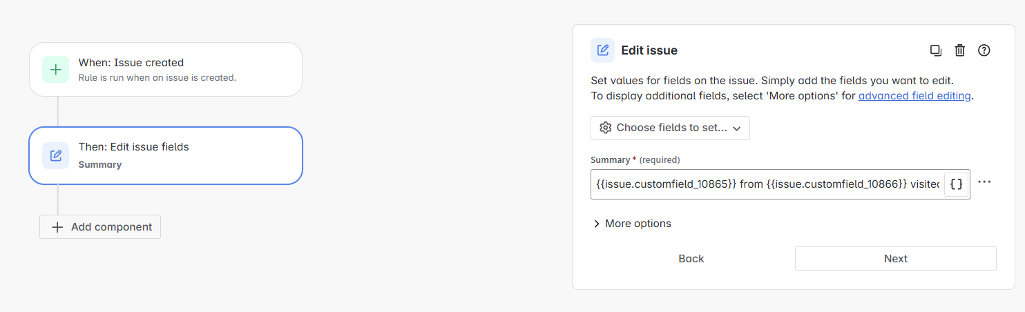 Automation: Unable to leave Summary field empty on...