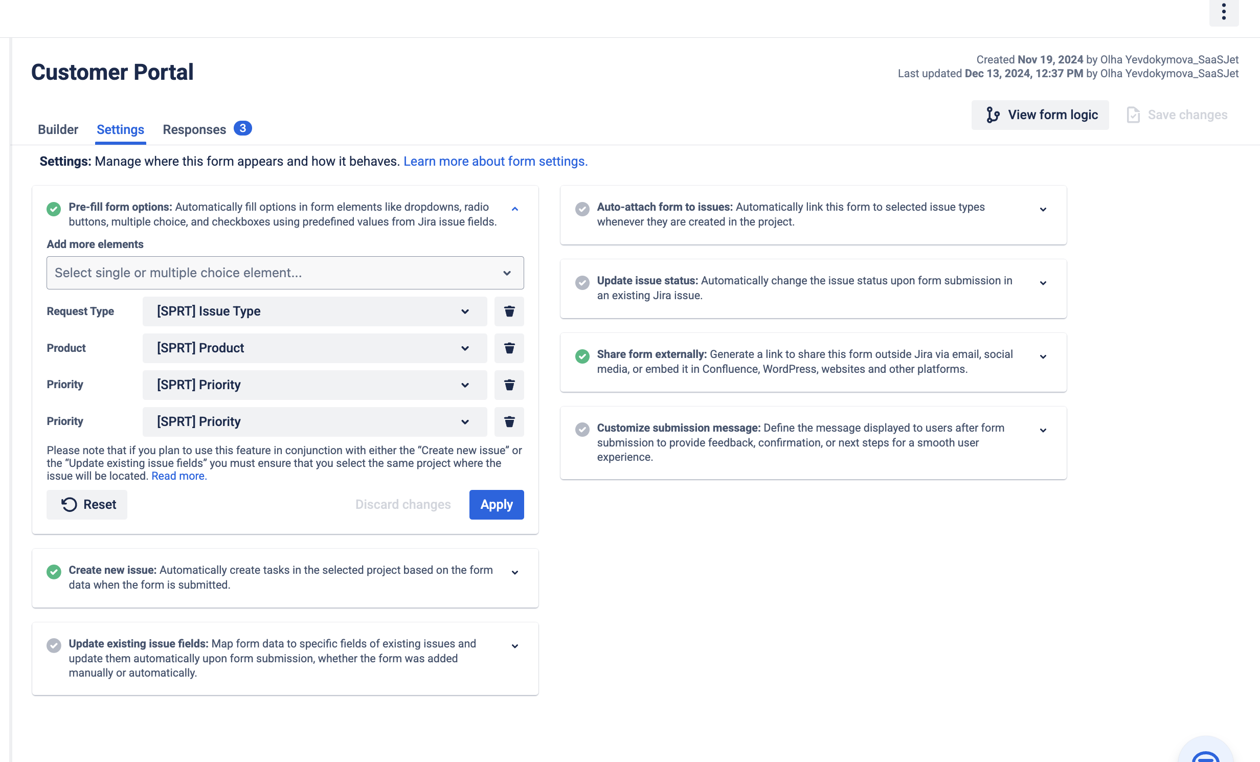Create Jira Work Items from Forms — With User-Sele... - Atlassian Community