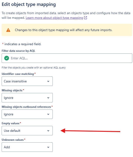 Solved: How to Import empty fields in Assets/Attributes
