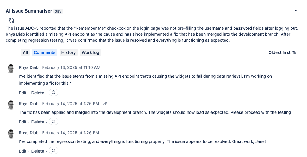 Get up to speed on Jira comments fast with AI summ... - Atlassian Community