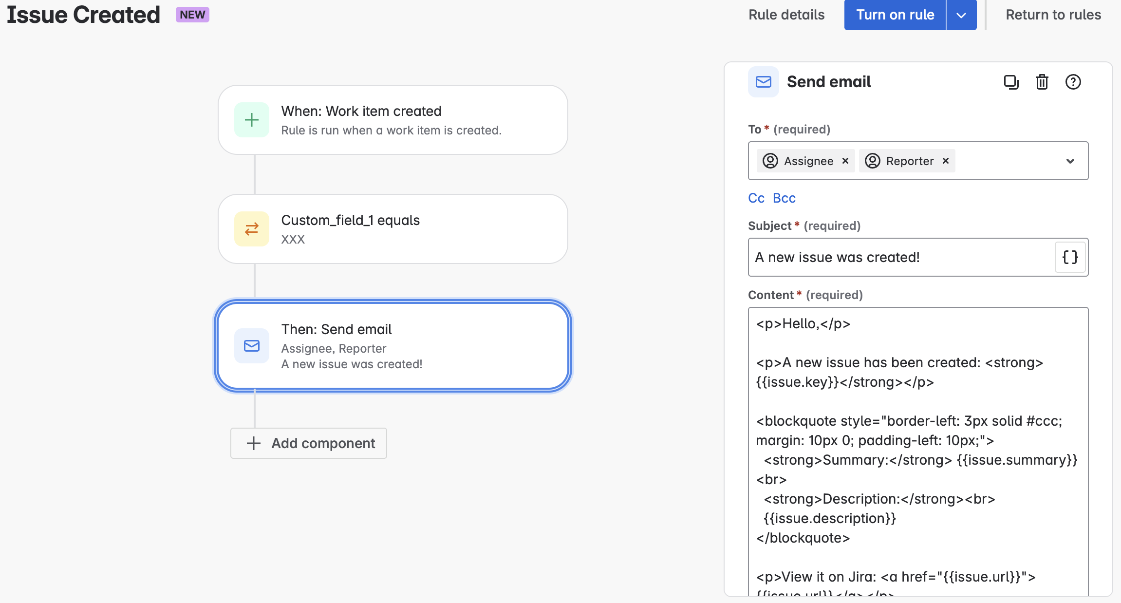 is it possible to have an email alert each time a ...