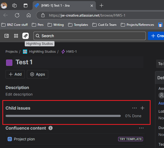 Solved: Child issues not showing up