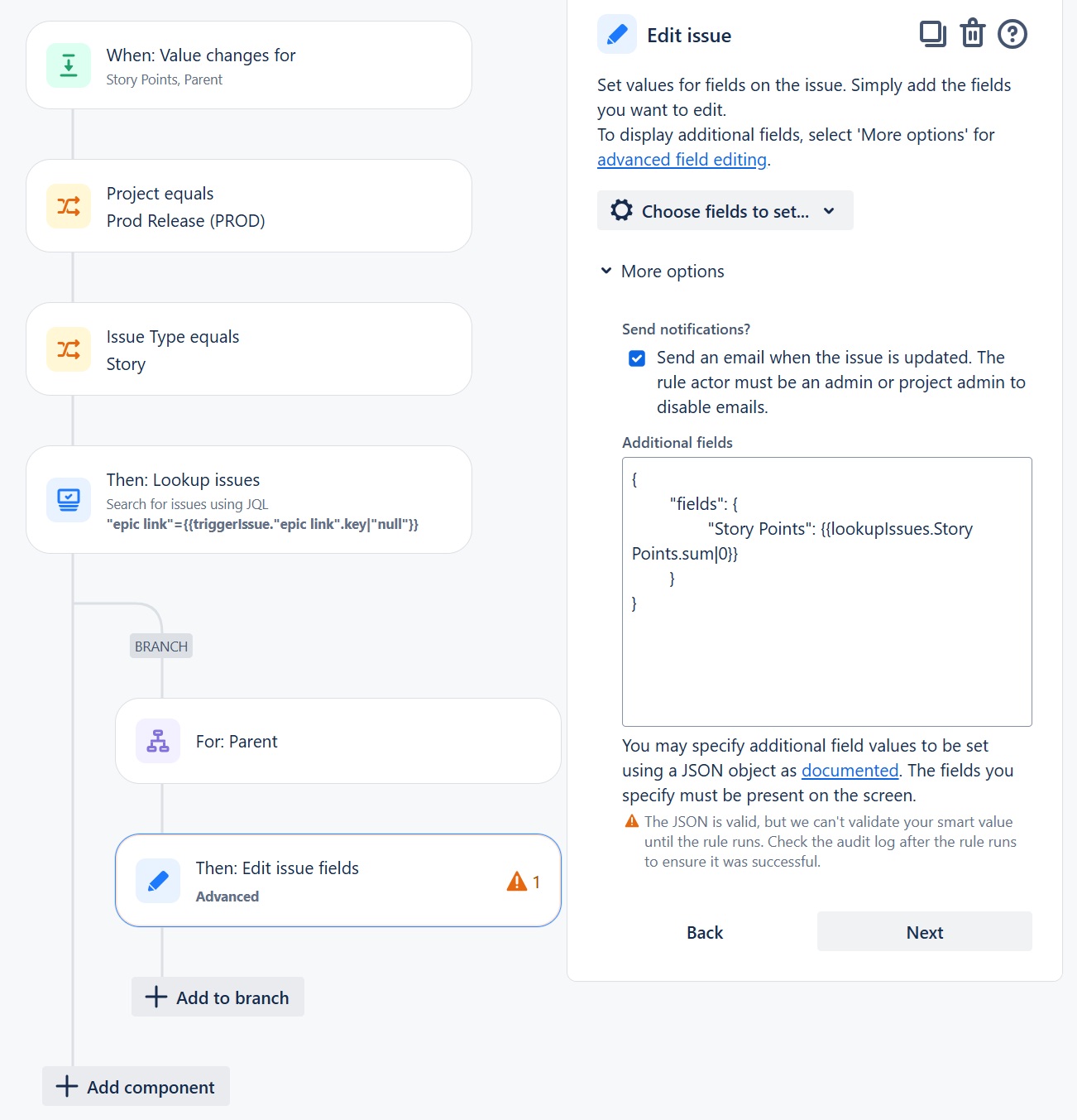 Solved: Can I automate Story point sums to populate the Ep...