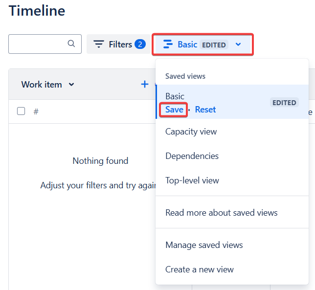 Solved: How to create a filter for an advanced roadmap pla...