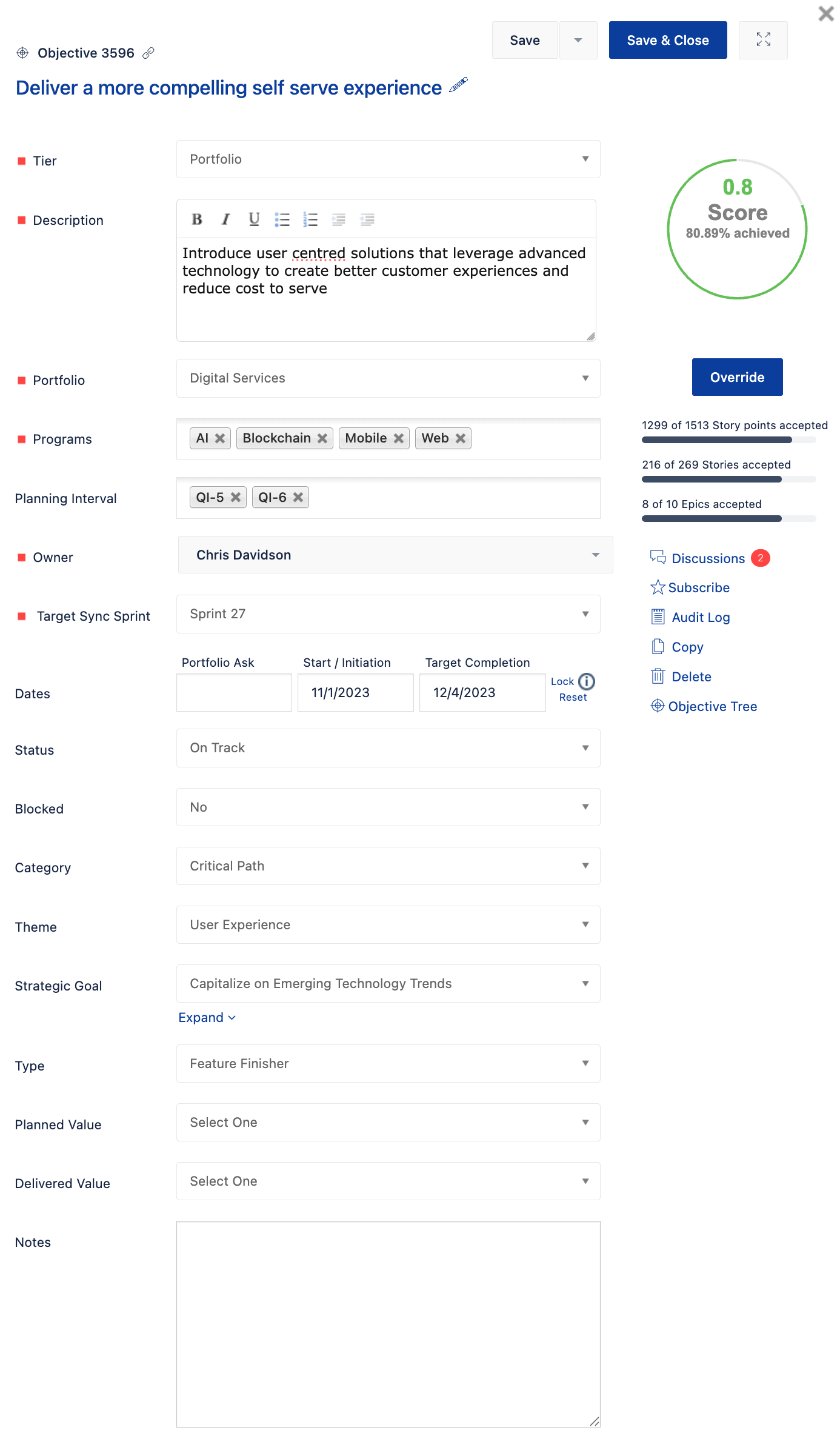 Coming soon: An improved objective details panel - Atlassian Community