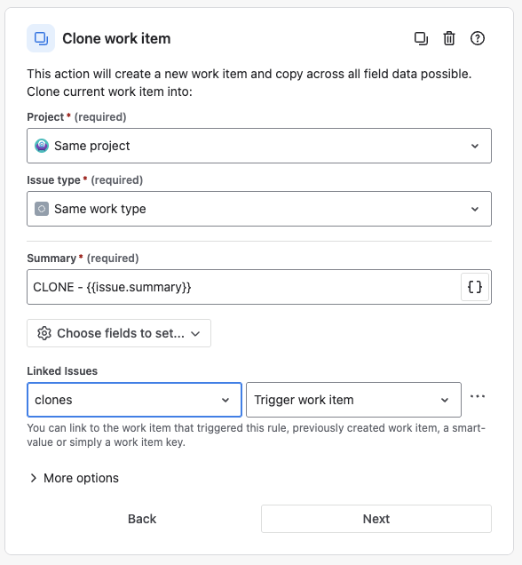 Solved: How to automatically clone an issue to a different...
