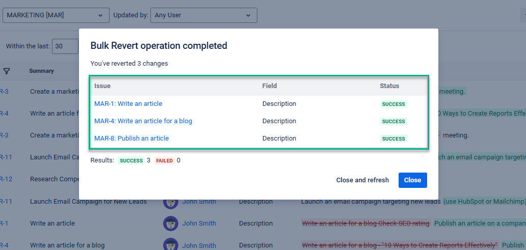 Jira Data Center Bulk Changes: How to Revert Them
